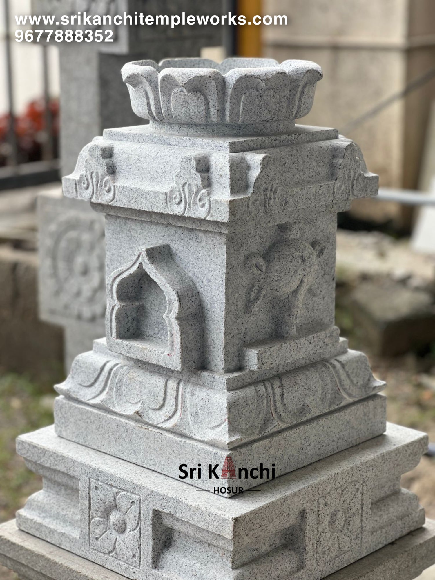 Tulasi Maadam Lotus Top with Tirupati Perumal Signs – SRIKANCHI